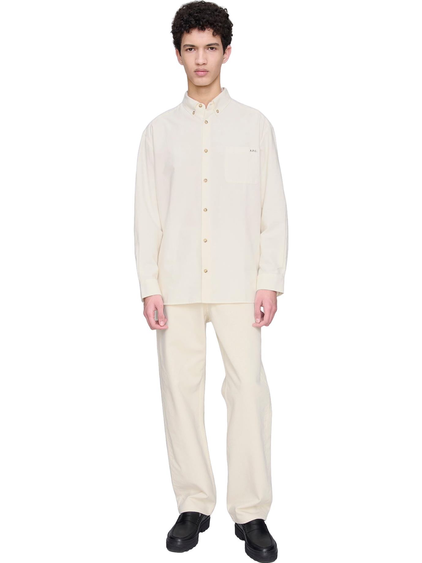 A.P.C. mateo logo shirt l